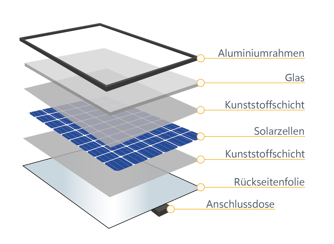 Solarmodule einer PV-Anlage
